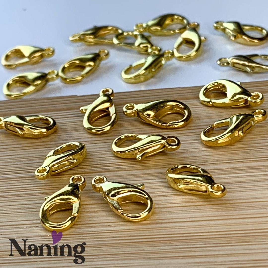 Delfinkapocs – 12mm – arany – Naning